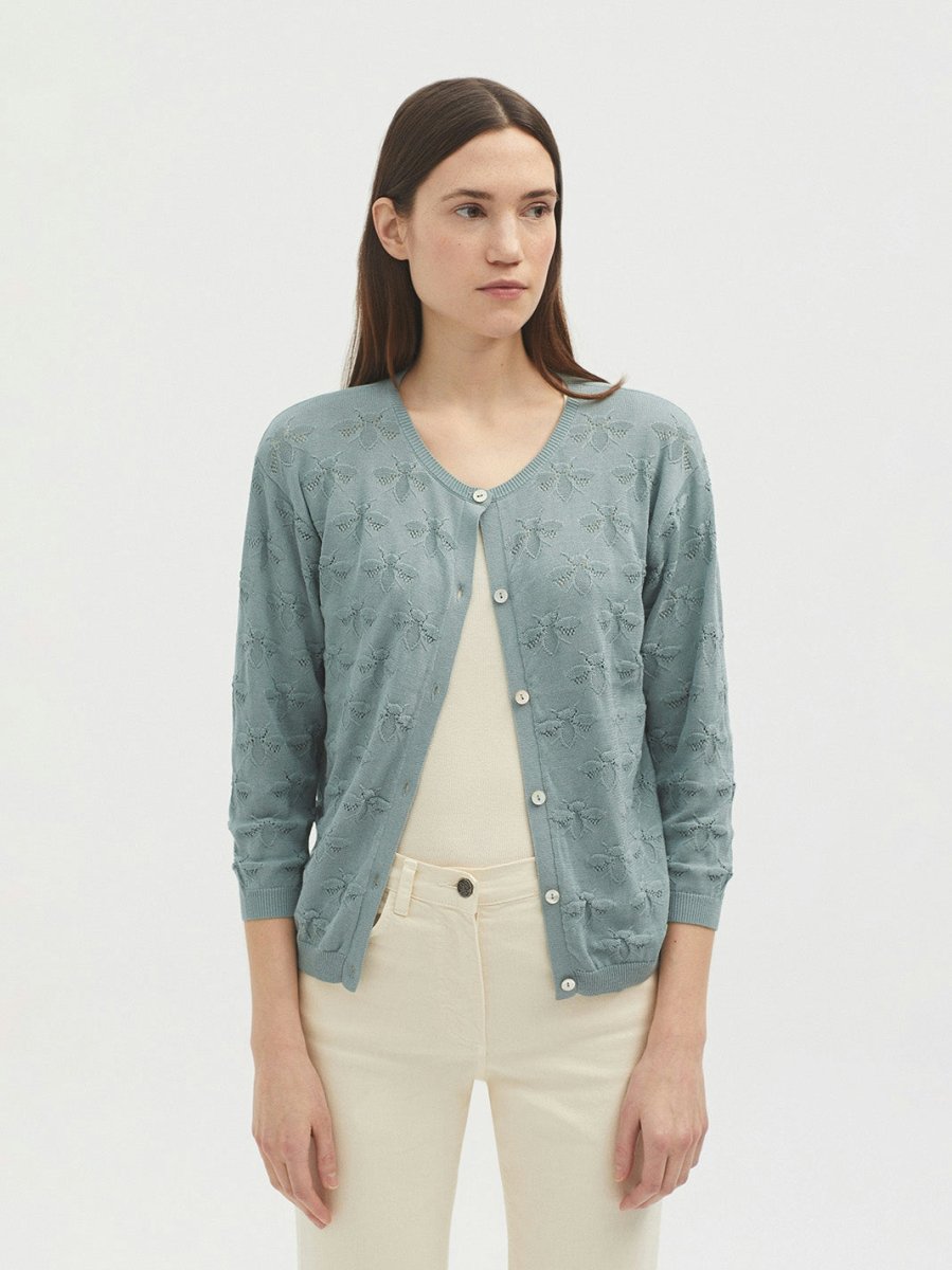 Bees´Jacquard Cardigan - Nice Things Paloma S - LNKM Store