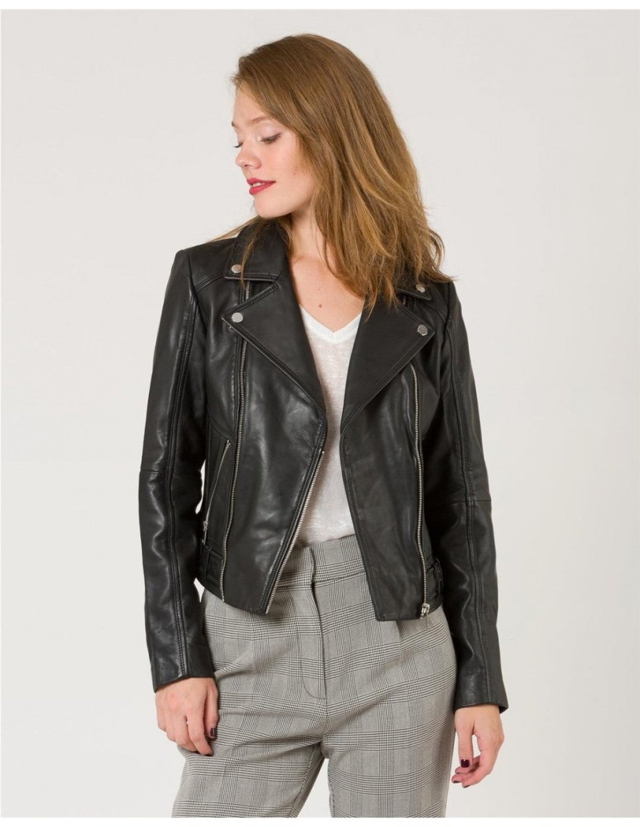 Camilla Leather Jacket - Naf Naf - LNKM Store